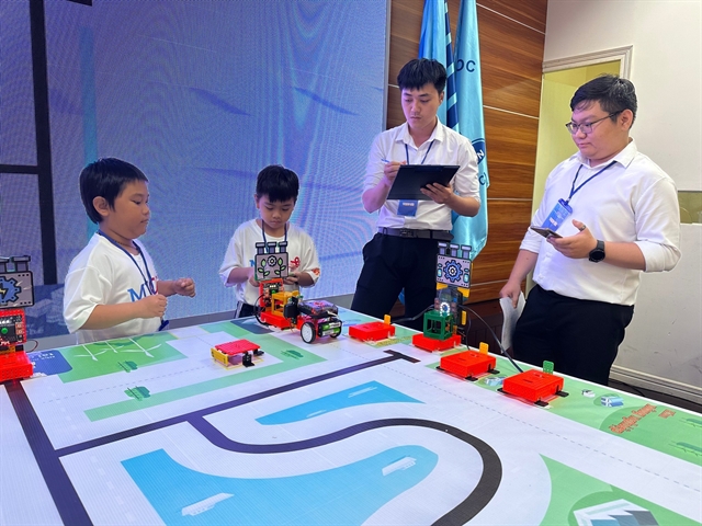 Robot assembling, programming competition for students announces winners