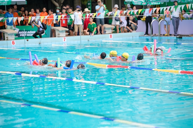 National swimming, drowning rescue competition for youths begins in Nha ...