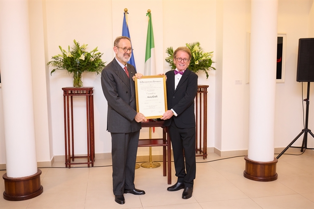 Man awarded Italian Republic's Order of Merit for contributions to ...