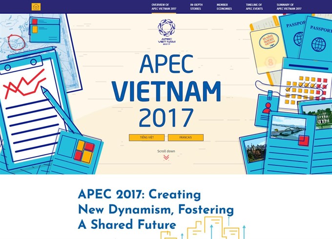 APEC thematic sites launched in three languages