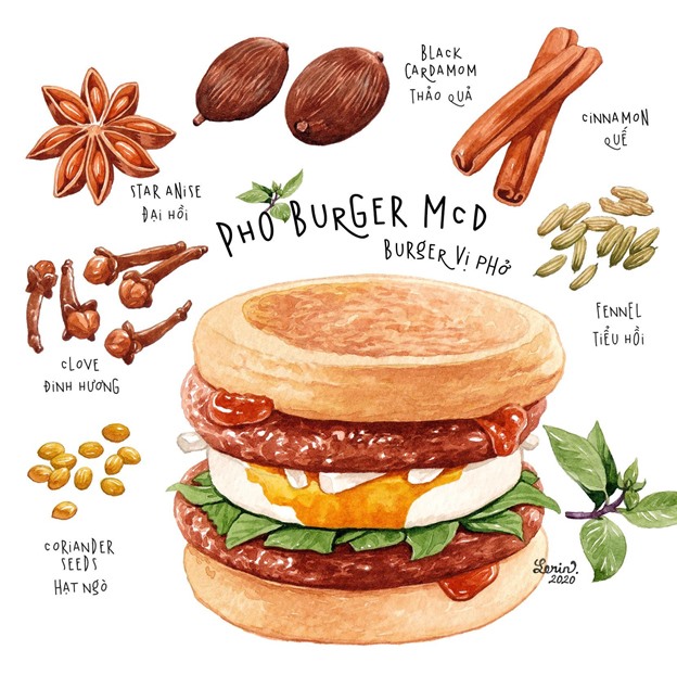 Phở Burger - McDonald's to celebrate Vietnam National Day.